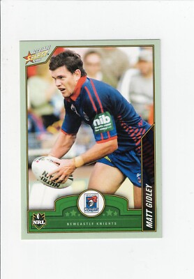 2006 Select NRL Accolade Rugby League Matt Gidley #67 (Newcastle ...
