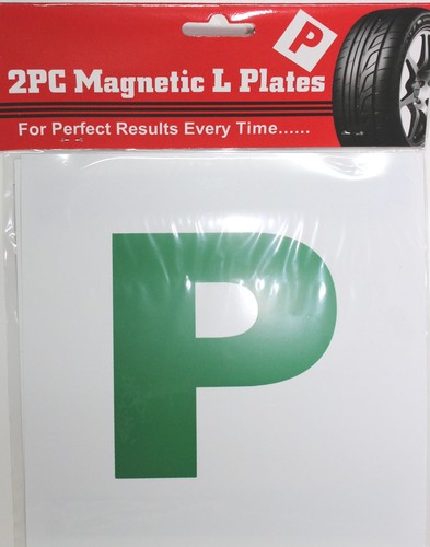 NEW DRIVER 'P' PASS PLATES - NEW DRIVER ALERT | eBay