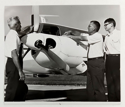 1968 Stuart Florida Airport Airplane Plane Pilots Men Propeller VTG ...