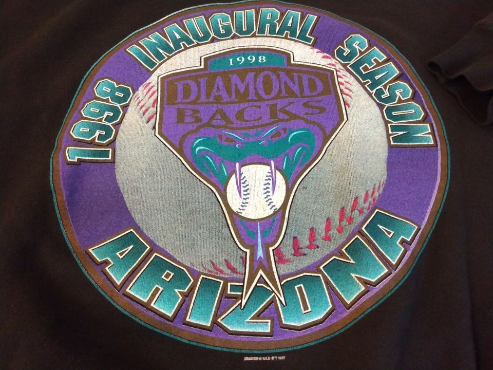 Arizona Diamond Backs 1998 Inaugural Season Starter Sweatshirt Size XL ...