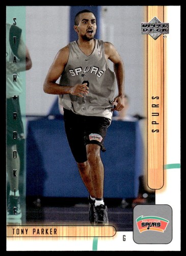 2001-02 Upper Deck Tony Parker Rookie San Antonio Spurs #185 | eBay