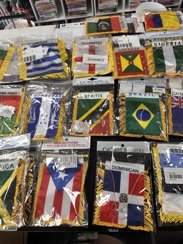 Wholesale Bulk Alot Of Car 4x6 Mini Banner Flags Resale 72 mix Country ...