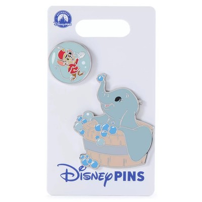 2026 Disney Bath Time Dumbo and Timothy Mouse 2 Pin Set Sold-Out ...