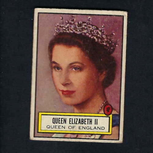 1952 TOPPS LOOK N SEE CARD NO. 104 QUEEN ELIZABETH 11.....NICE MID ...
