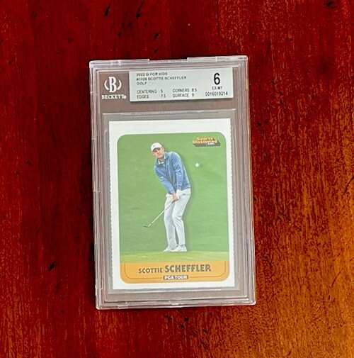 SCOTTIE SCHEFFLER 2022 S.I. for Kids #1026 BGS 6 EX NM First Rookie PGA ...