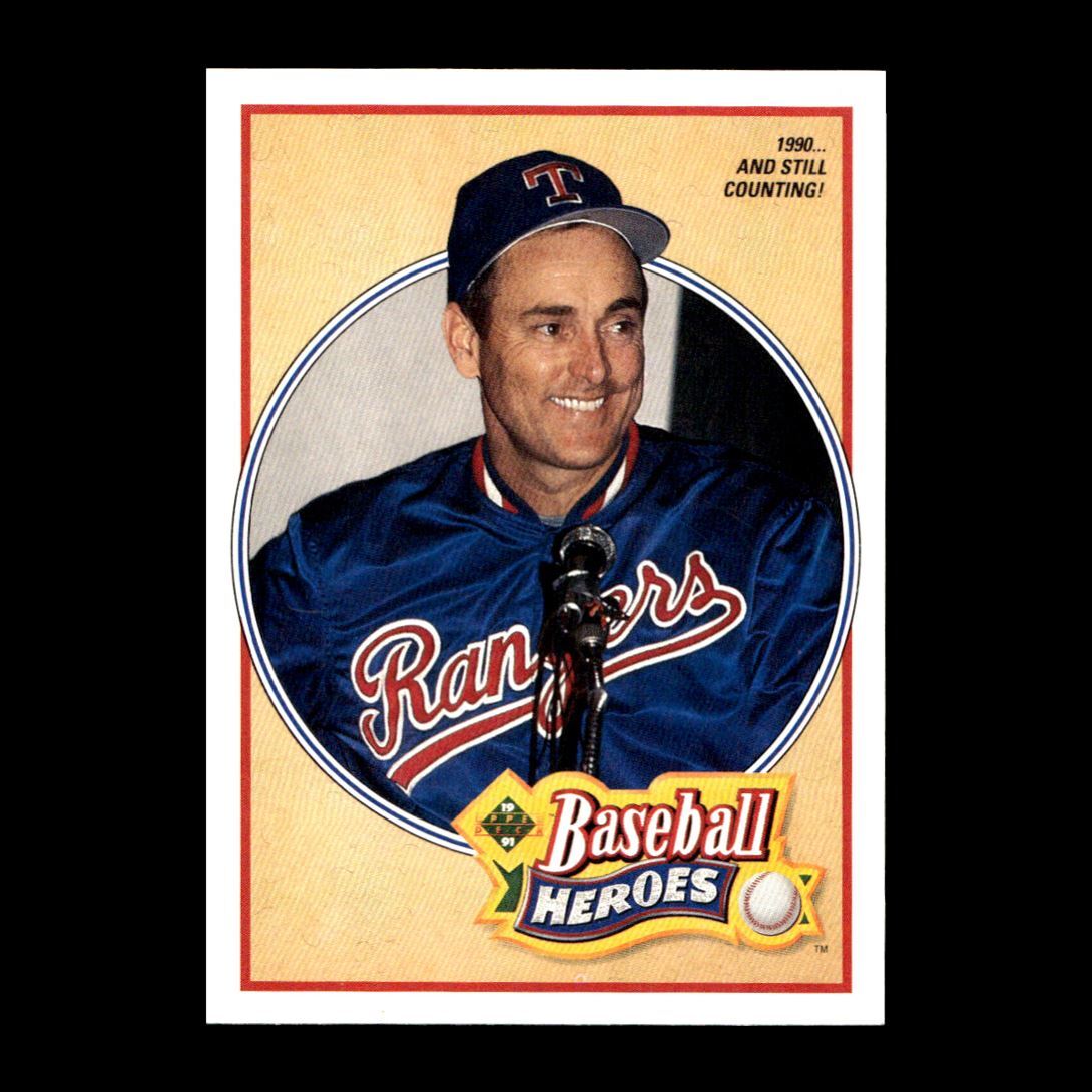 Nolan Ryan 1990 Upper Deck Baseball Heroes Texas Rangers #17 R314A 73 ...