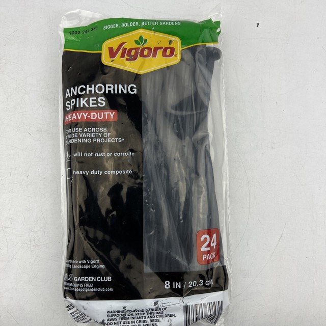 Vigoro Anchoring Spike Garden Edging Edger Landscape Heavy Duty 8 Inch ...