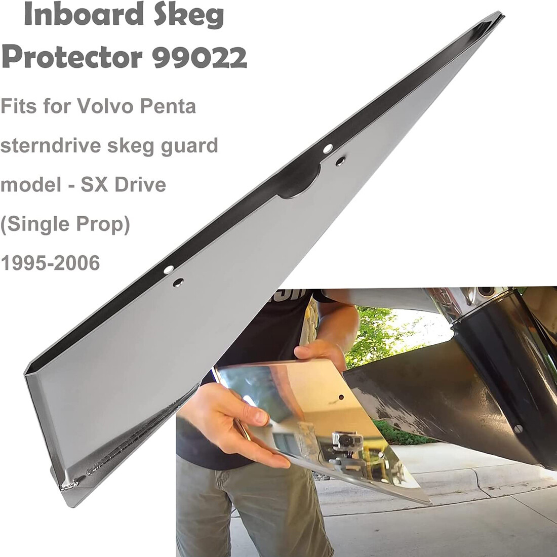 Skeg Guard For Volvo Penta SX Drive Single Prop 1995-2006 Skeg ...