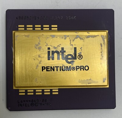 Intel SL247 Pentium Pro 200MHz 256KB 66MHz Bus Processor /CPU - Good ...