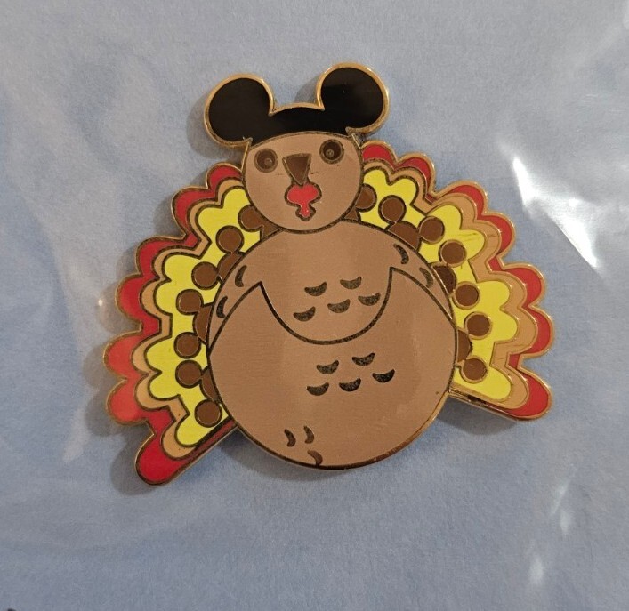 Disney Turkey in Mickey Ears Hat Thanksgiving First Release Pin 2008 | eBay