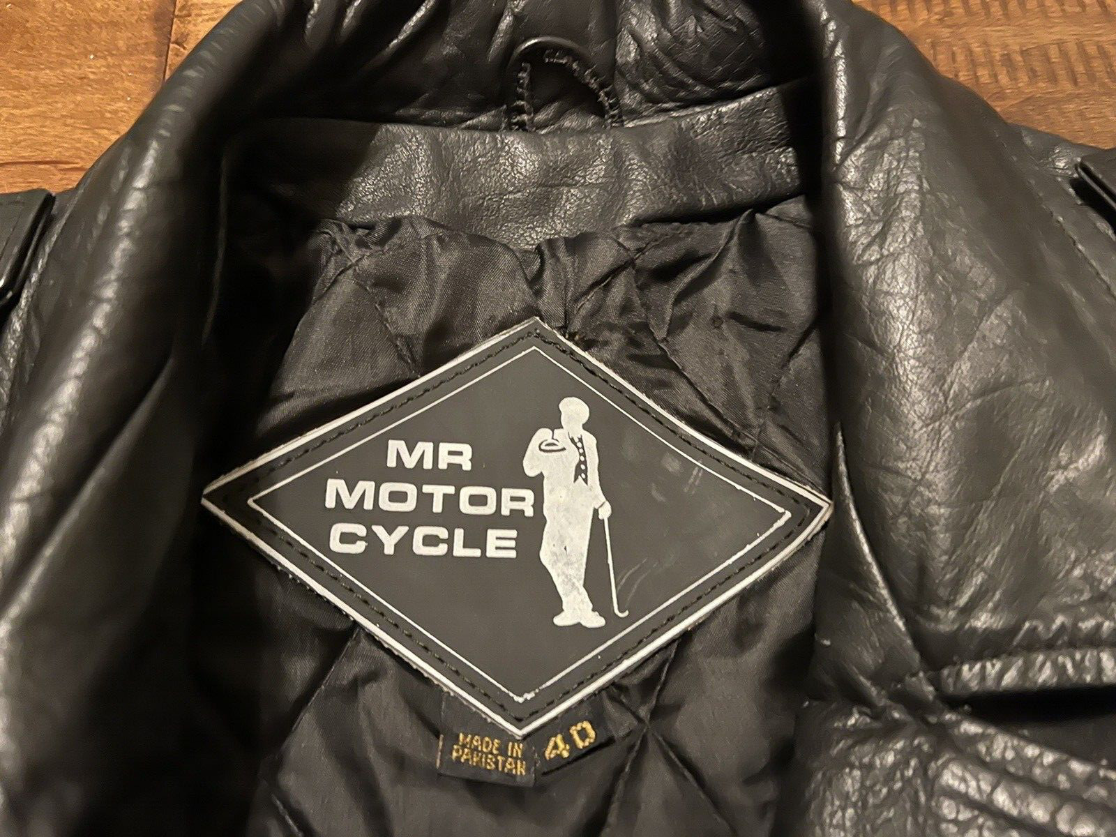 Vintage Mr. Motorcycle Black Leather Moto Biker Ridin… - Gem