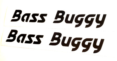 SUN TRACKER BASS BUGGY Decals Stickers Gloss Black 11" 2 PONTOON BOAT ...