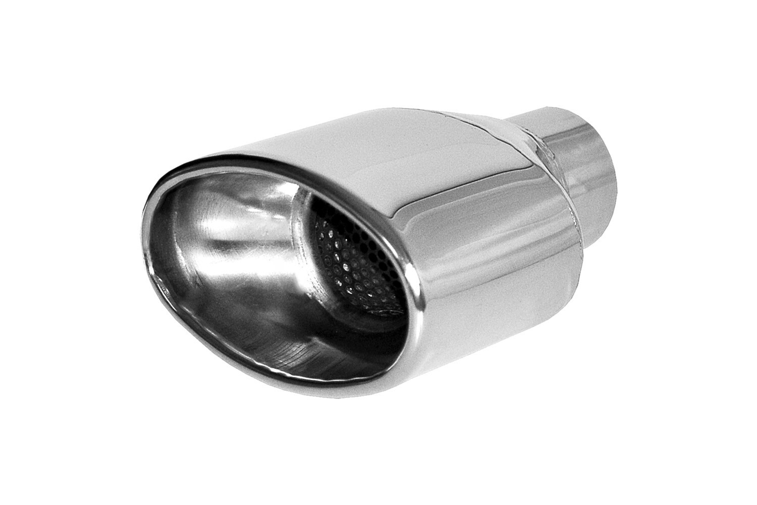 Brand New Polished Stainless Double Wall Oval Resonated Exhaust Tip ...