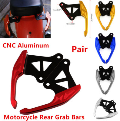 Universal Fitment Motorcycle Rear Grab Bars CNC Aluminum Handle ...