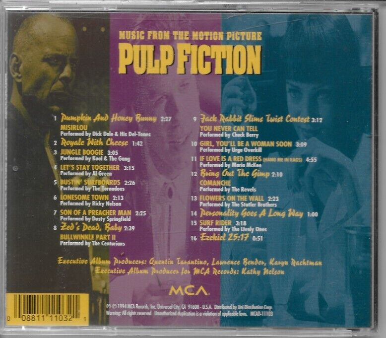 Pulp Fiction - Music from the Motion Picture - Various Artists - CD ...