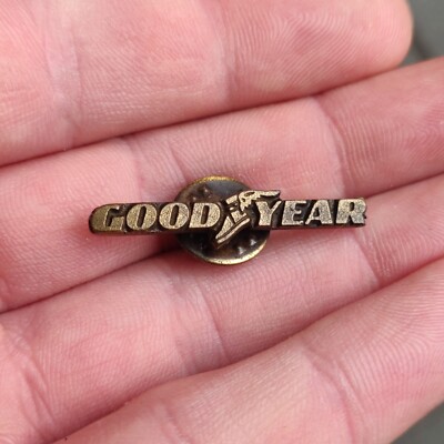 Vintage Goodyear Tire Logo 1.25" Pin Hermes Winged Shoe Foot | eBay