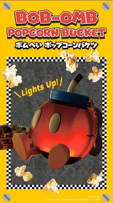 USJ Nintendo Super Mario Bob omb bobby Popcorn Bucket 2025 Official | eBay