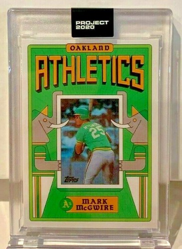 Topps PROJECT 2020 card #382 - 1987 Mark McGwire by Grotesk - Print Run ...