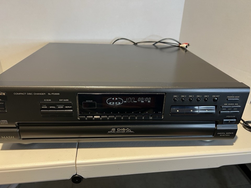Technics Compact 5 Disc Rotary Changer System SL-PD888 Black NO REMOTE ...