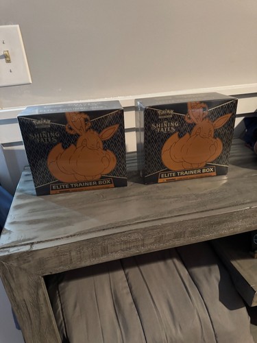 Two (2) Pokemon TCG Shining Fates Elite Trainer Boxes ETB Factory ...