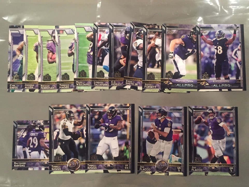 2015 Limited Release Super Bowl 50 Logo Topps Football Card Team Set ...