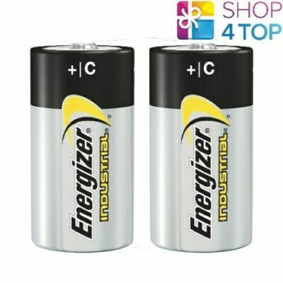 2 ENERGIZER C ALKALINE LR14 BATTERIES 1.5V INDUSTRIAL BABY R14 MN1400 ...