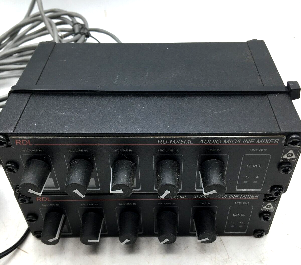 RDL Lot of 2 Audio Mic/Line Mixer W AC Adapter 0.0RU-MX5ML Working | eBay