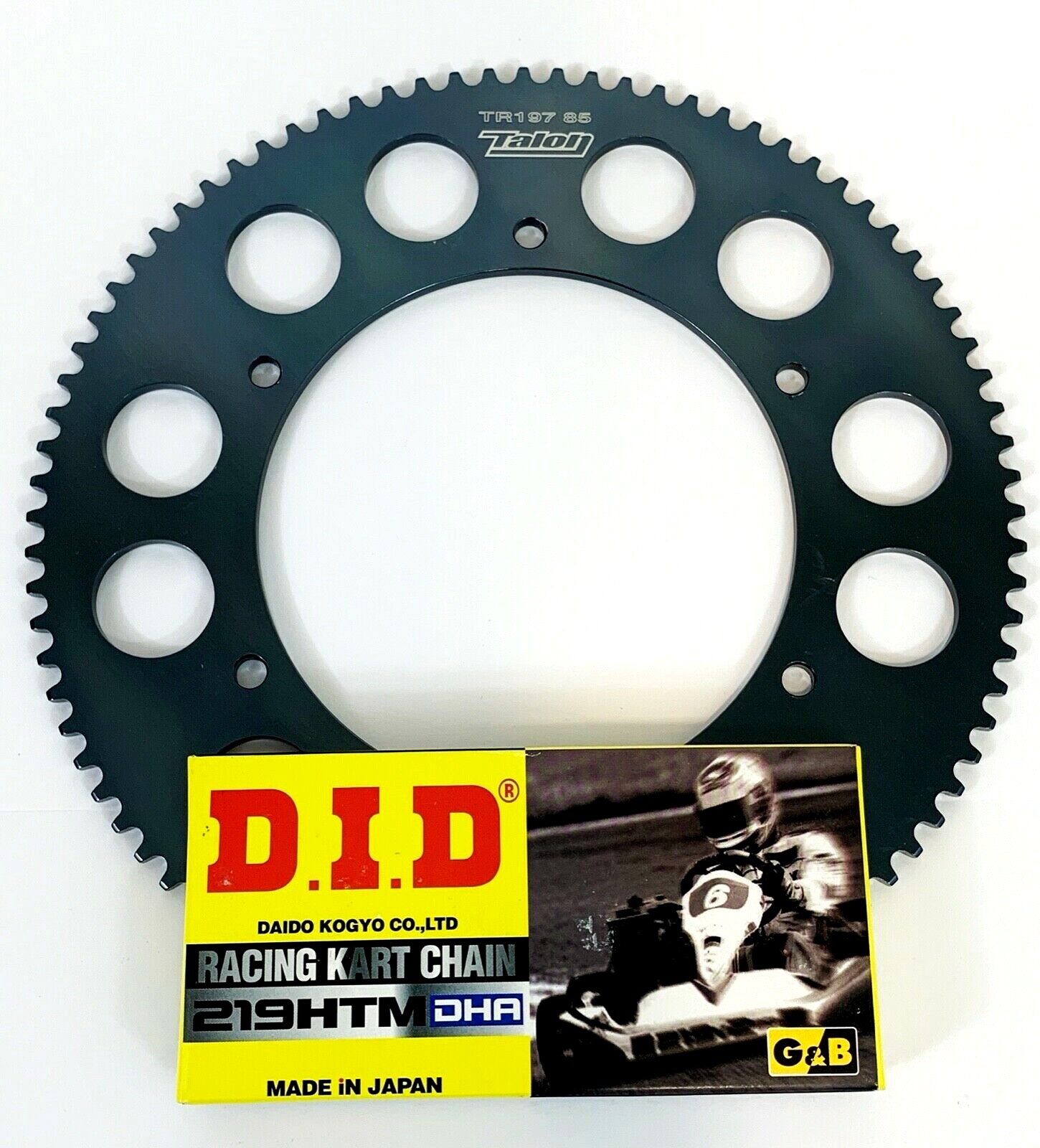 DID DHA Chain Any Size 98-112 link & Talon Sprocket for Kart 219 Rotax ...