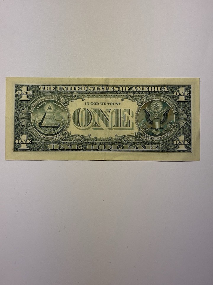 Four In A Row 3s One Dollar Bill $1 Fancy Serial Number F03333294P ...