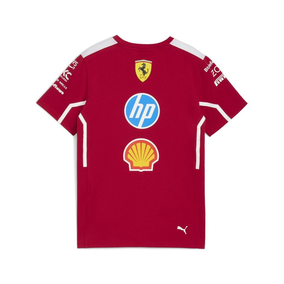 PUMA Scuderia Ferrari Team Logo Crew Neck Short Sleeve T-Shirt Youth ...