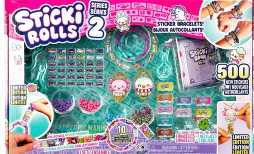 Sticki Rolls Bracelet Making Kit - Series 2 - Sticker Book - 500 ...