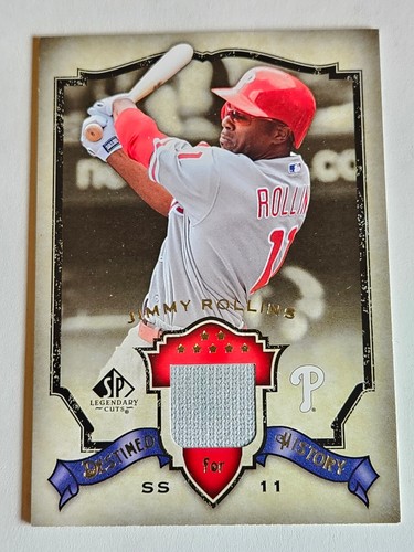 Jimmy Rollins - 2008 SP Legendary Cuts Destined for History Memorabilia ...