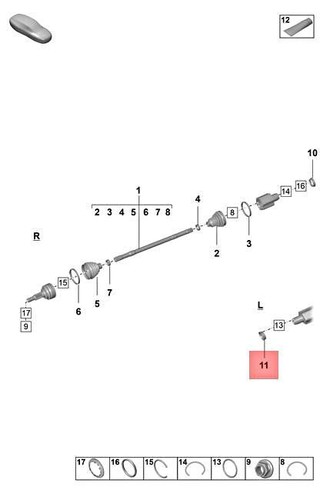 Genuine PORSCHE Panamera Taycan 97A 97B Deflector Ring Right 971407624 ...