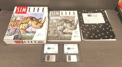 1992 SIM LIFE CLASSICS THE GENETIC PLAYGROUND BIG BOX PC GAME BY MAXIS ...