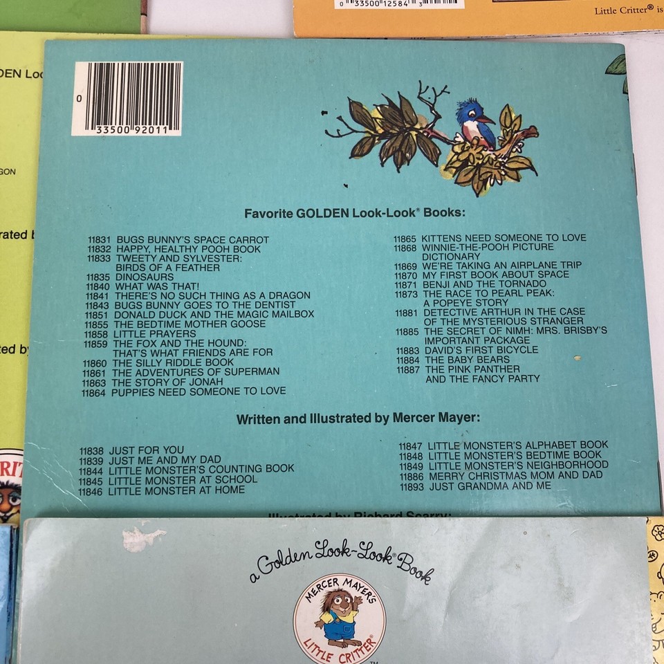 Lot 10 Mercer Meyer Little Critter Kids Paperback Golden Books Dad Mom ...