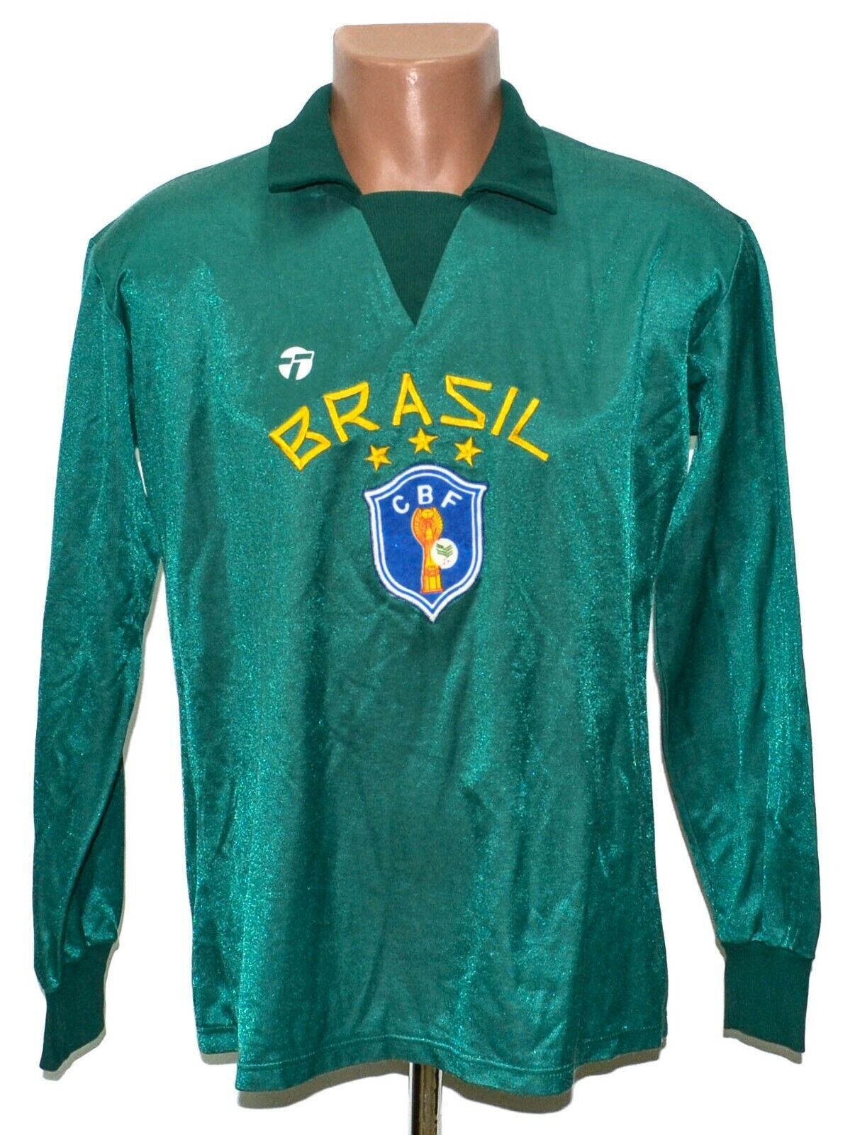 BRAZIL MATCH WORN ISSUE 1988/1989 GOALKEEPER FOOTBALL SHIRT JERSEY ...