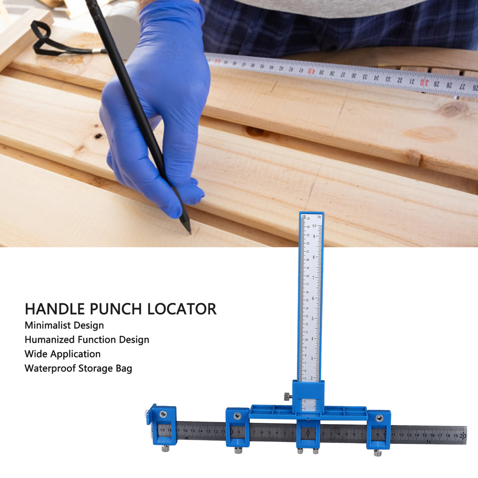 Punch Locator Drill Guide Accurate Aluminum Alloy Cabinet Hardware Jig ...