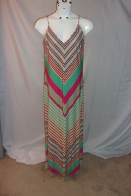 BEIGE By ECI Women's Multi-Colored Maxi Dress SIZE XL | eBay