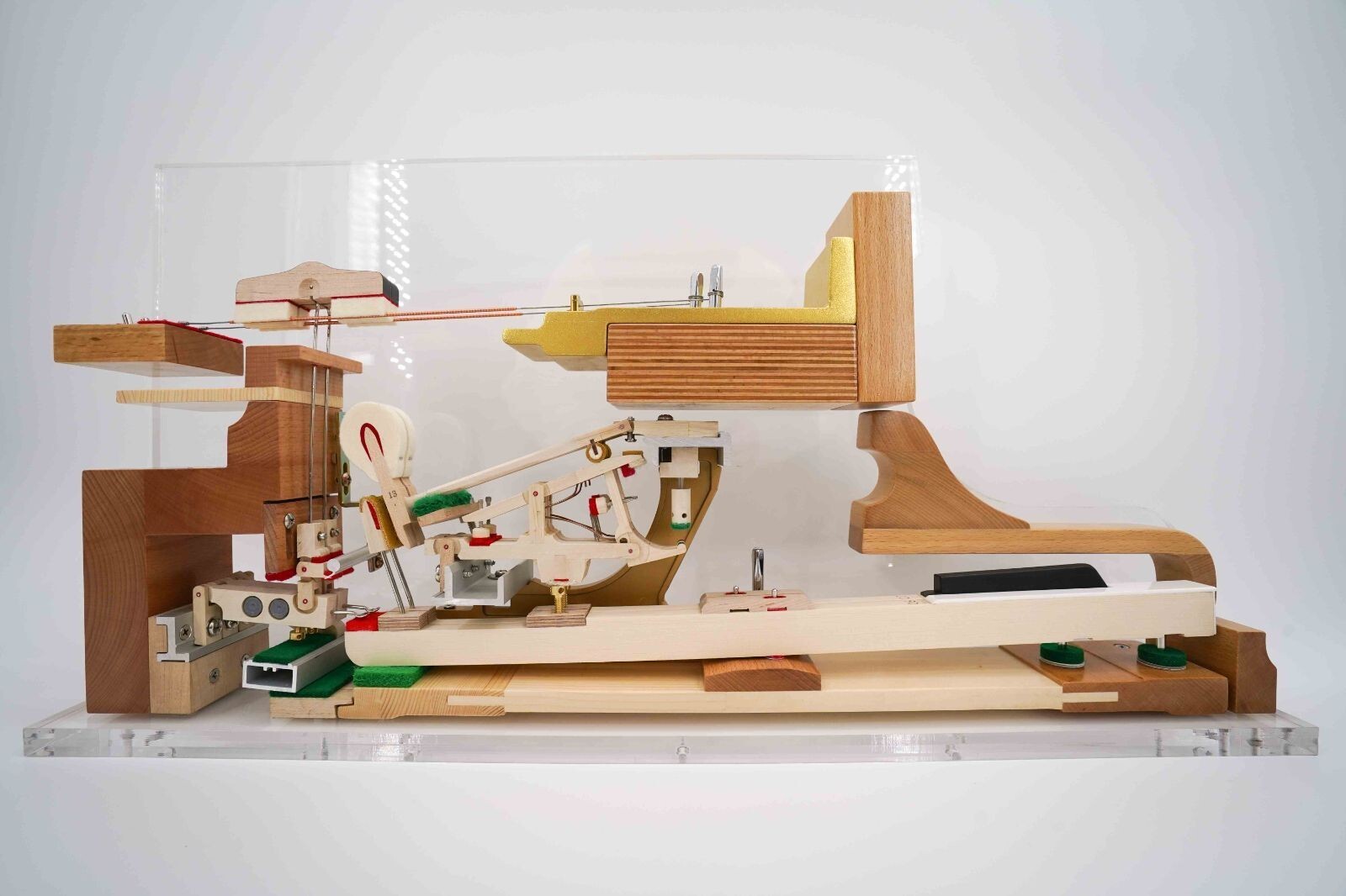 Grand Piano Action Model 2 keys Removable Action Soundboard Agraffe ...