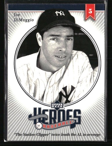 Joe DiMaggio 2002 Uppder Deck Baseball Heroes #JD2 BASEBALL Card | eBay