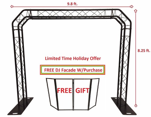 BLACK TRUSS ARCH KIT 8.25FT Height Mobile Portable DJ Lighting System ...