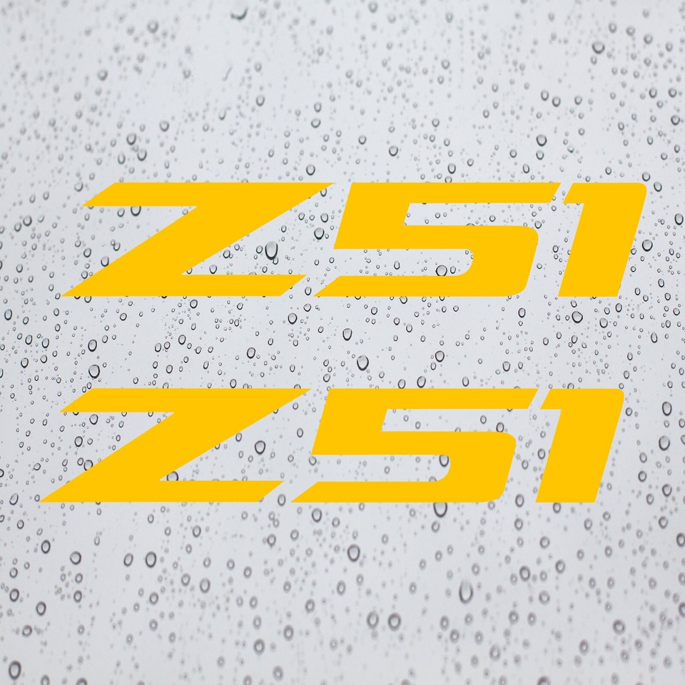 Set of 2 (2014-2019) C7 Z51 Vinyl Decal Sticker for Corvette Stingray ...