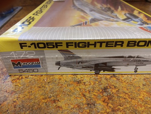 Monogram 1 72 F-105F Fighter Bomber New Sealed Model Airplane Kit 1990 ...