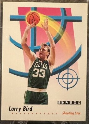 Larry Bird 1992 Skybox Shooting Star Insert #591 NM-MT Boston Celtics ...