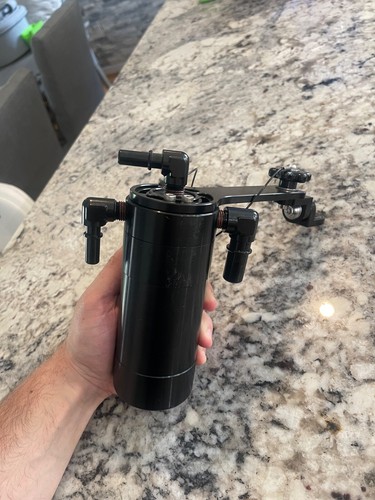 UPR Pro series DUAL VALVE - Billet Oil Catch Can - UNIVERSAL -NO HOSES ...