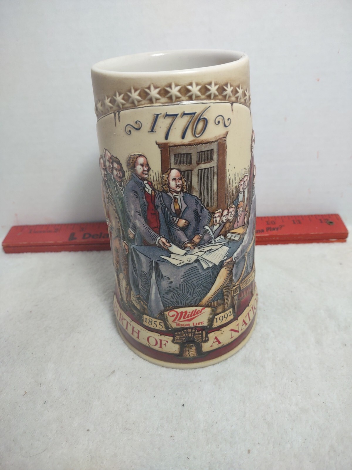 Miller High Life Birth of A Nation Beer Stein 1776 Second in a Series ...
