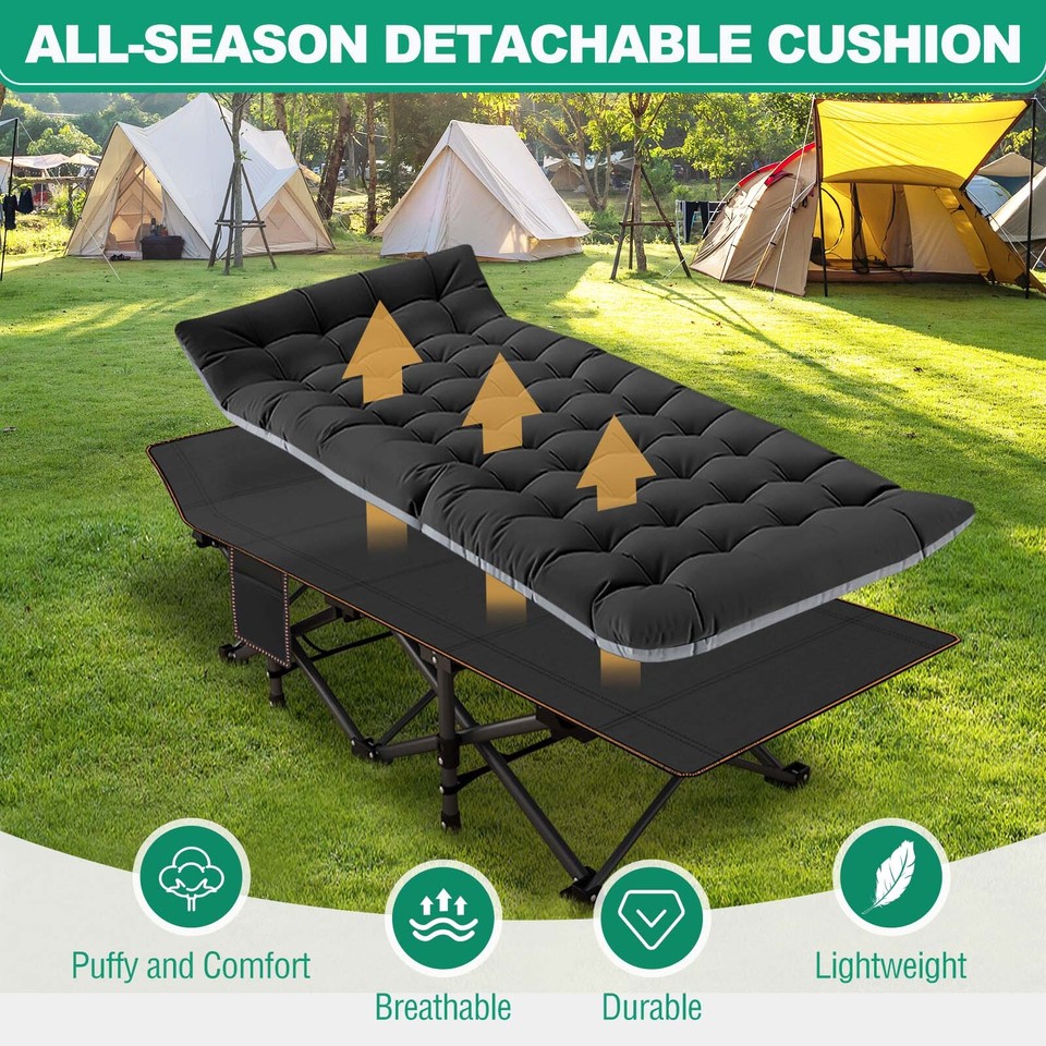 NAIZEA Adults Oversized / Standard Size Folding Sleeping Cot Bed ...