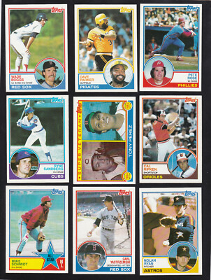 1983 U PICK TOPPS TEAM SETS W/ TRADED REDS YANKEES METS O'S RS Rookies ...