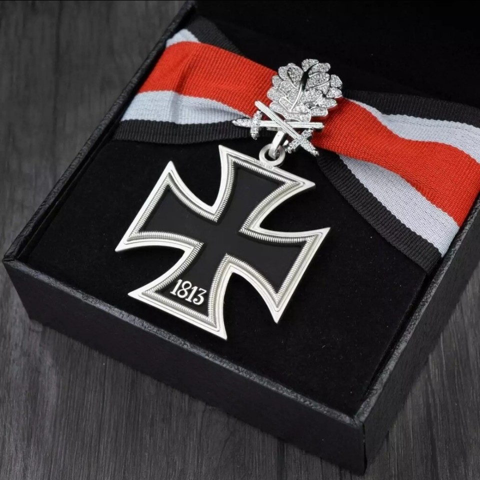 Top quality WW2 EK2 1813 German iron cross medal WWII Empire badge with ...
