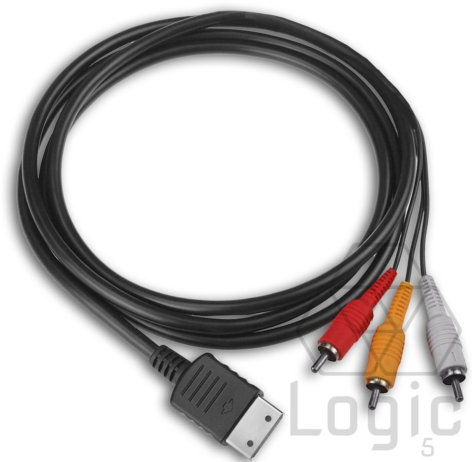 SEGA Dreamcast RCA AV Audio Video Cable TV Lead Composite Video Audio ...